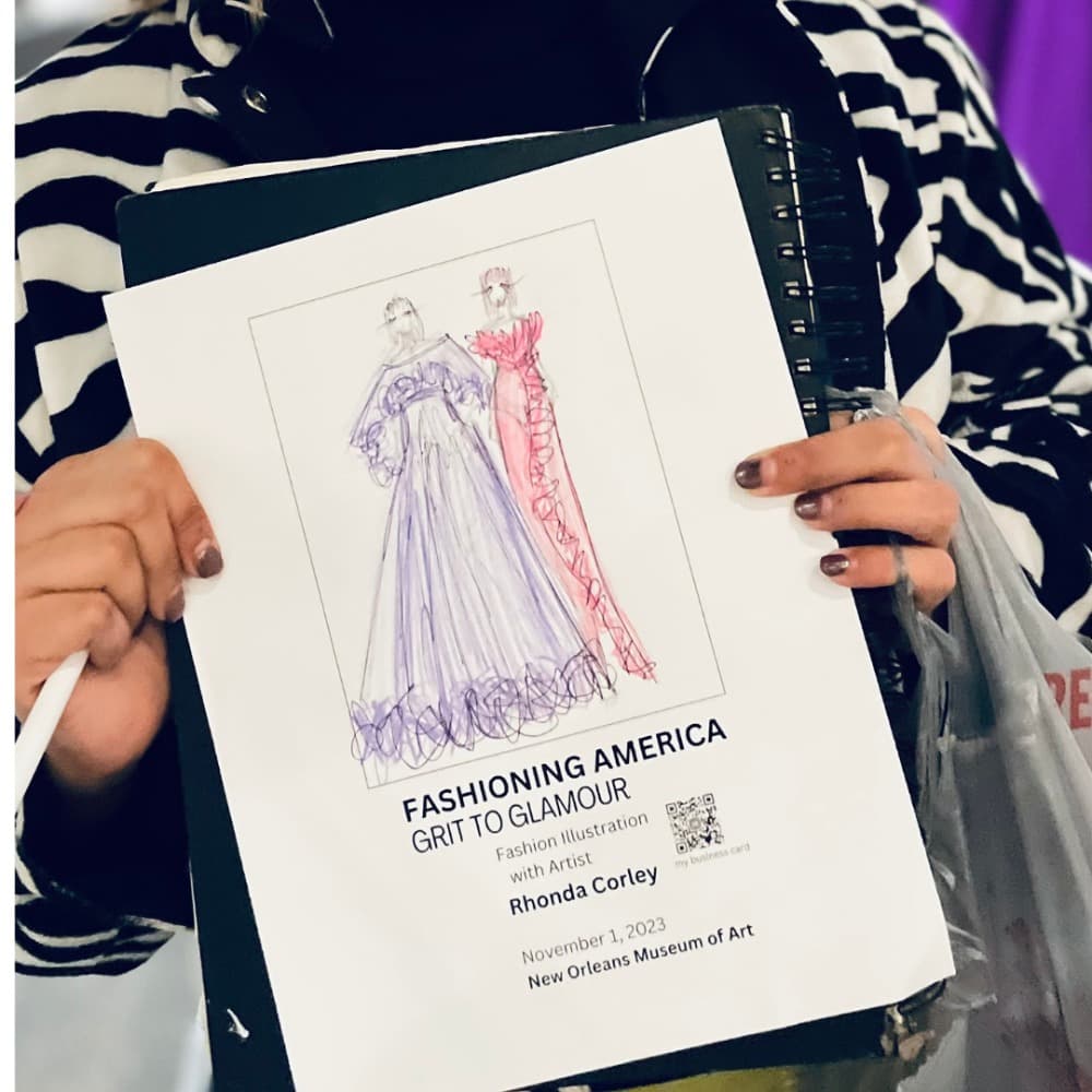 Color + Chaos Fashion Illustration by Rhonda Corley - EVA